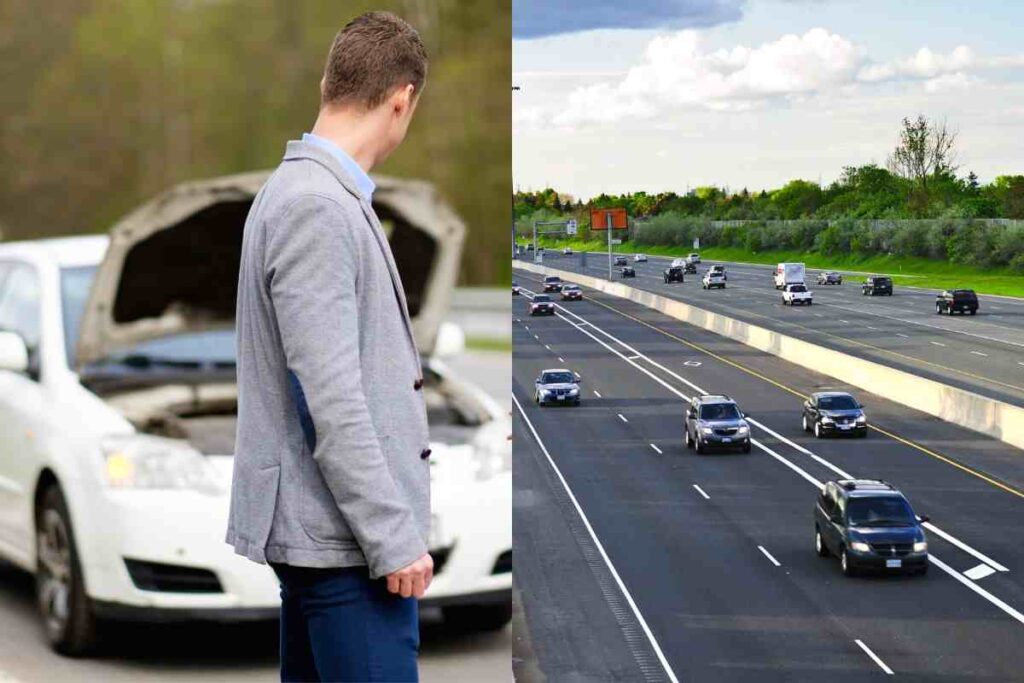 Problema in autostrada, il conducente scende dall'auto: ciò che accade ...